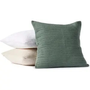 COYUCHI Marshall Organic Cotton Pillow Cover - Juniper W/forest