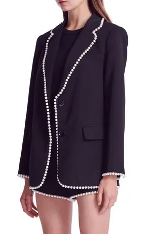 Endless Rose Pearl Trim Blazer