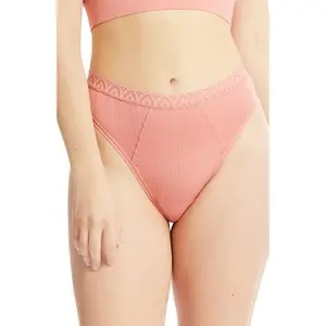 Hanky Panky Mellowluxe™ High Cut Thong - Antique Rose