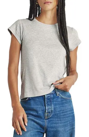 Splendid Faye Crewneck Tee - Heather Grey