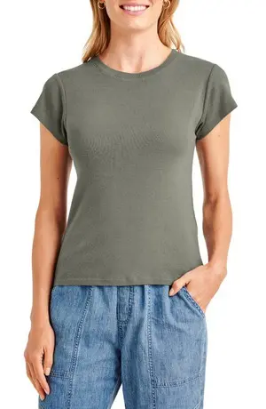 Splendid Faye Crewneck Tee - Soft Vob
