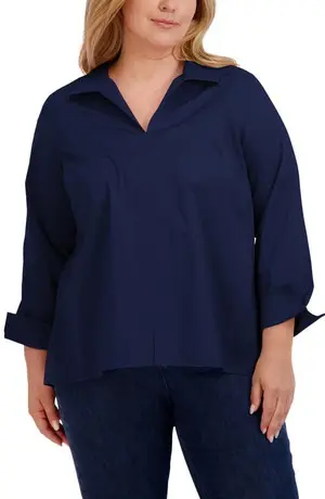 Foxcroft Pointed Collar Blouses