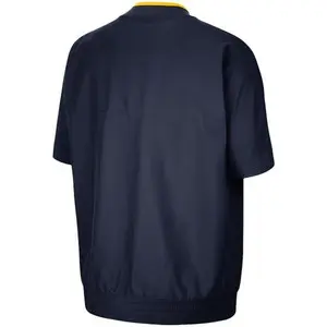 JORDAN BRAND Michigan Wolverines 2021 Coaches Short Sleeve Quarter-zip Jacket