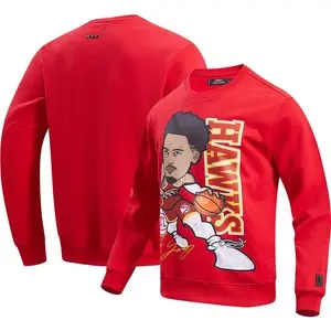 PRO STANDARD Trae Young Atlanta Hawks Avatar Pullover Sweatshirt - Red