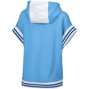 LUSSO Los Angeles Dodgers Mabel Tri-blend Short Sleeve Pullover Hoodie