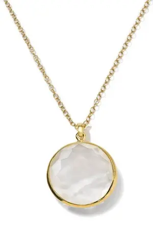 Ippolita Diamond And Pearl Pendant Necklace - Green Gold
