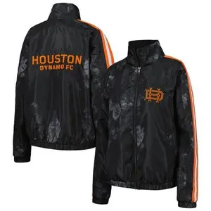 THE WILD COLLECTIVE Houston Dynamo Fc Full-zip Track Jacket - Black