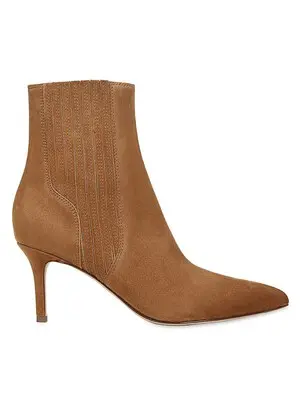 Veronica Beard Women's Lisa 70MM Suede Ankle Booties - Hazelwood  - Hazelwood