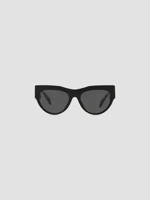 Versace 56mm Cat-eye Sunglasses - Black