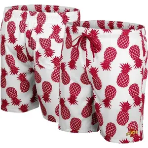 COLOSSEUM Iowa State Cyclones Pineapples Swim Shorts - White