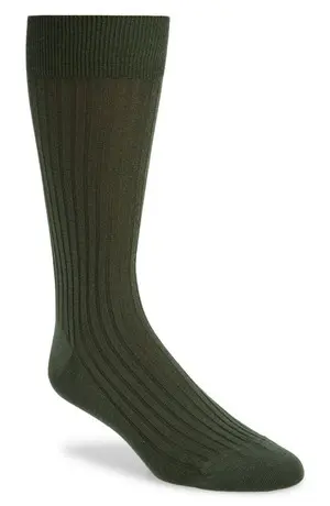 Pantherella Pantherella Merino Wool-Blend Dress Socks Leaf Green