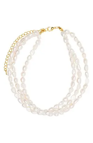 PETIT MOMENTS Freshwater Pearl Choker Necklace - Freshwater Pearls