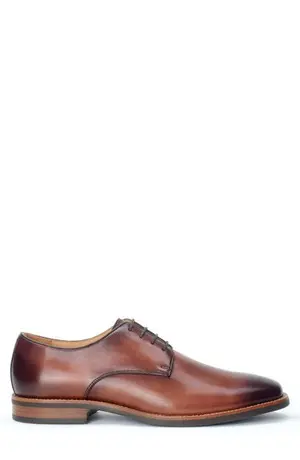 WARFIELD & GRAND Hobbs Plain Toe Derby - Cognac