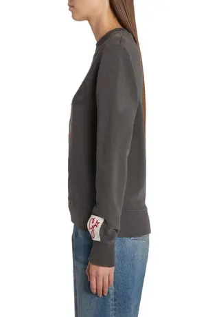 GOLDEN GOOSE Distressed Logo Graphic Sweatshirt
