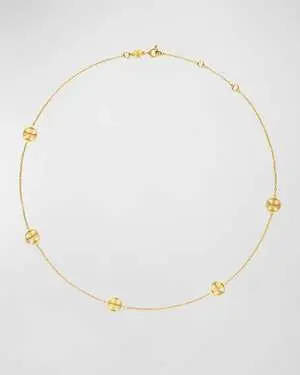 Tory Burch Tory Burch Miller Medallion Station Necklace - Tory Gold