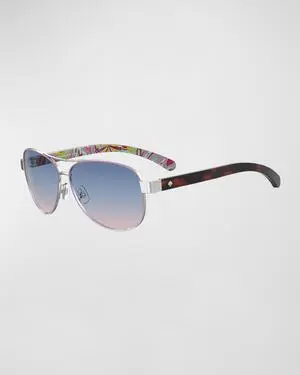 Kate Spade New York Kate Spade New York Dalia Aviator Sunglasses Violet Palladi