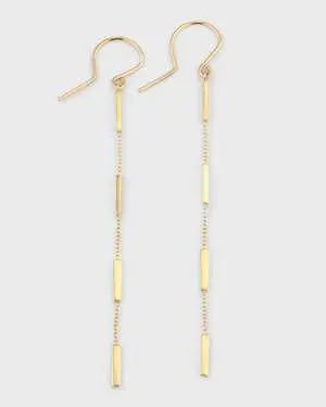JENNIFER MEYER Jennifer Meyer 18k Yellow Gold Bar Drop Earrings