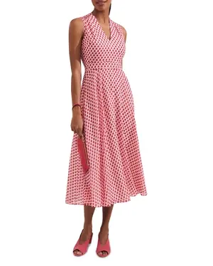 HOBBS LONDON Lucy Printed Midi Dress
