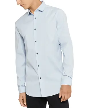 Theory Sylvain Button Down In Wealth - Olympic