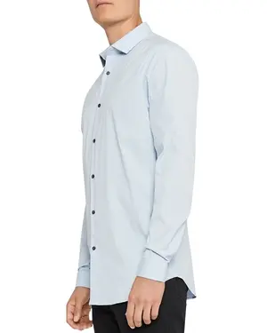 Theory Sylvain Button Down In Wealth - Olympic