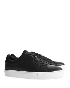 REISS Finley Low Top Sneakers - Black