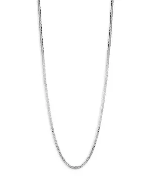 MILANESI AND CO 3mm Mariner Link Chain Necklace - Silver