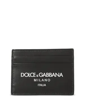 Dolce & Gabbana Leather Card Case - Black