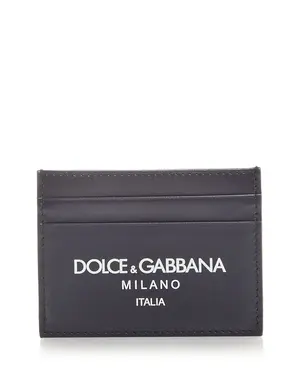 Dolce & Gabbana Leather Card Case - Blue