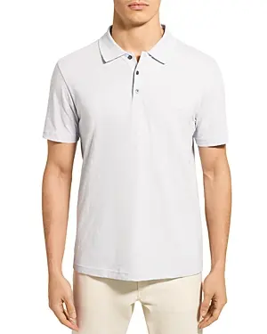 Theory Bron Polo In Cosmos Slub Cotton Olympic