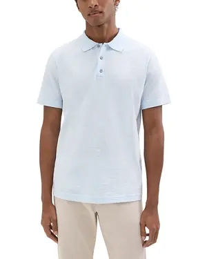 Theory Bron Polo In Cosmos Slub Cotton Skylight