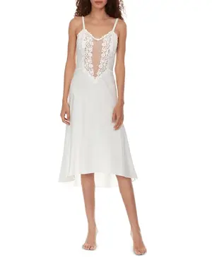 Flora Nikrooz Showstopper Satin Nightgown - Ivory