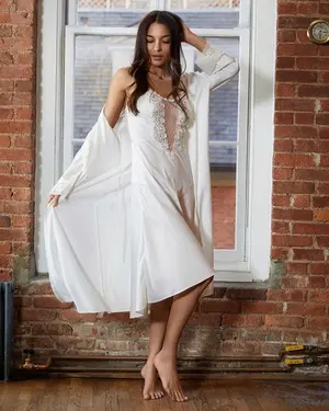 Flora Nikrooz Showstopper Satin Wrap Robe