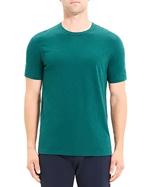 Theory Essential Tee In Cosmos Slub Cotton Foliage