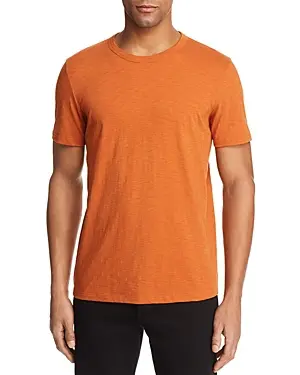 Theory Essential Tee In Cosmos Slub Cotton Marigold