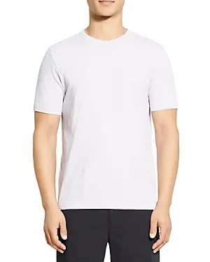 Theory Essential Tee In Cosmos Slub Cotton Misty Haze