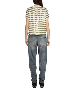 Zadig&Voltaire Tchao Sequin Stripe Top