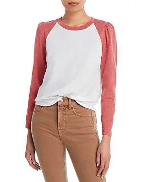 Veronica Beard Veronica Beard Mason Baseball Tee White