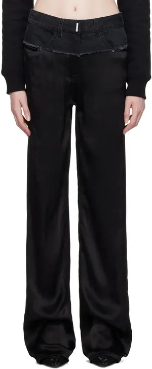 Givenchy Givenchy Black Mixed Jeans - 001-black