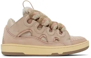 LANVIN Lanvin Pink Curb Sneakers 57 Nude