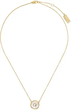 Marc Jacobs Marc Jacobs Gold 'The Medallion Pendant' Necklace - 103 Mop/gold