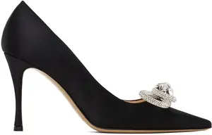 Mach & Mach MACH & MACH Double Bow 95 Heels - Black