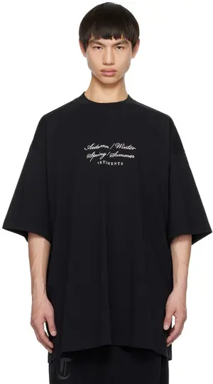 Vetements Autumn/Winter/Spring/Summer' T-Shirt In Black - 55% Off