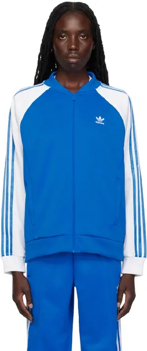 Adidas Originals By Alexander Wang Adidas Originals Blue Adicolor Classics Track Jacket - Bluebird
