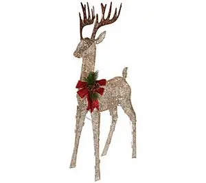NORTHLIGHT 48' Led Champagne Deer Outdoor Chris Tmas Decoratio - One-color