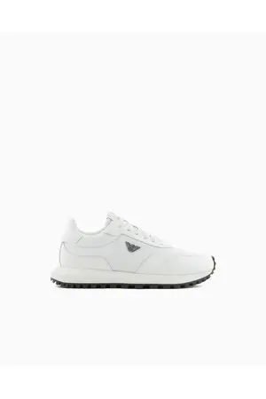 Emporio Armani Recycled Nylon Sneakers - White