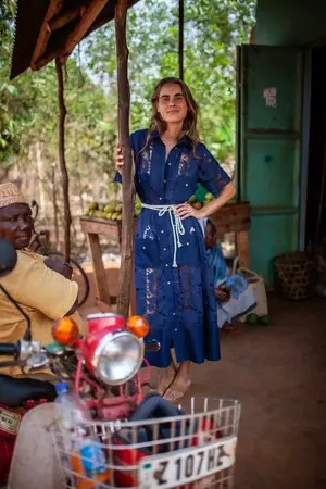 Miguelina Berly Granadilla Lace Dress - Blue