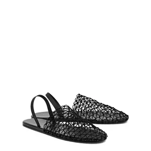 THE ROW Crochet Slingback Flats