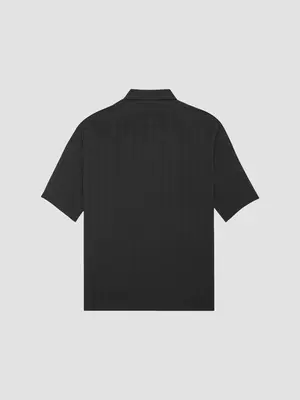 Saint Laurent Shirt In Matte And Shiny Cassandre Striped Silk