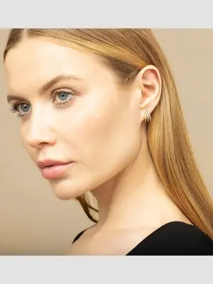 ORADINA 14k Unity Mini Hoops