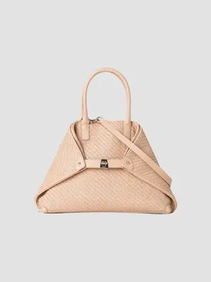 Akris Ai Braided Leather Top Handle Bag - Cordage
